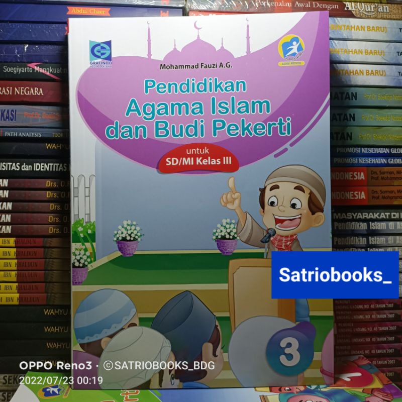 Jual PENDIDIKAN AGAMA ISLAM DAN BUDI PEKERTI KELAS 3 SD. EDISI REVISI. PENERBIT GRAFINDO ...