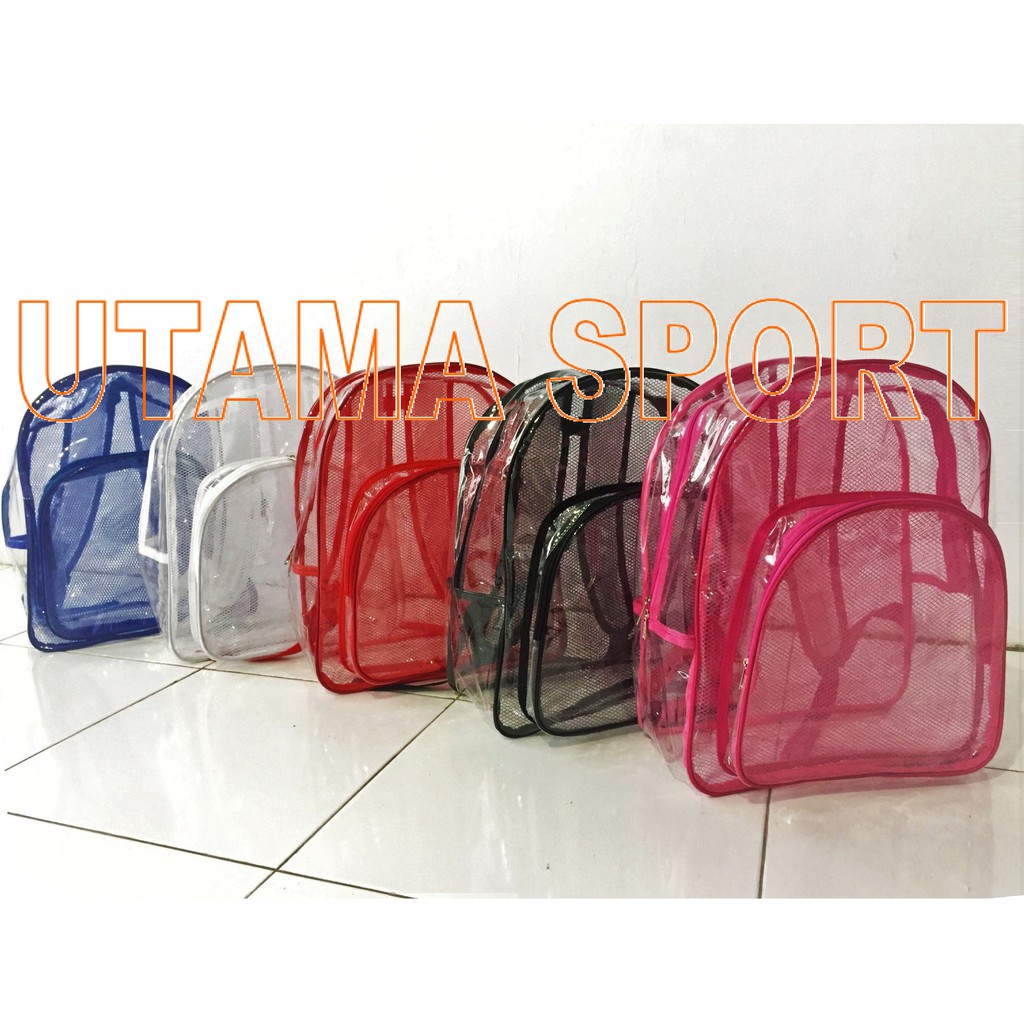 Jual Tas Ransel Backpack Bening / Transparan CUSTOM Waterproof | Shopee ...