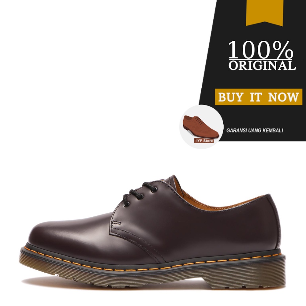 Jual Sepatu Pantofel Original Sepatu Dr. Martens 1461 - Burgundy Smooth ...