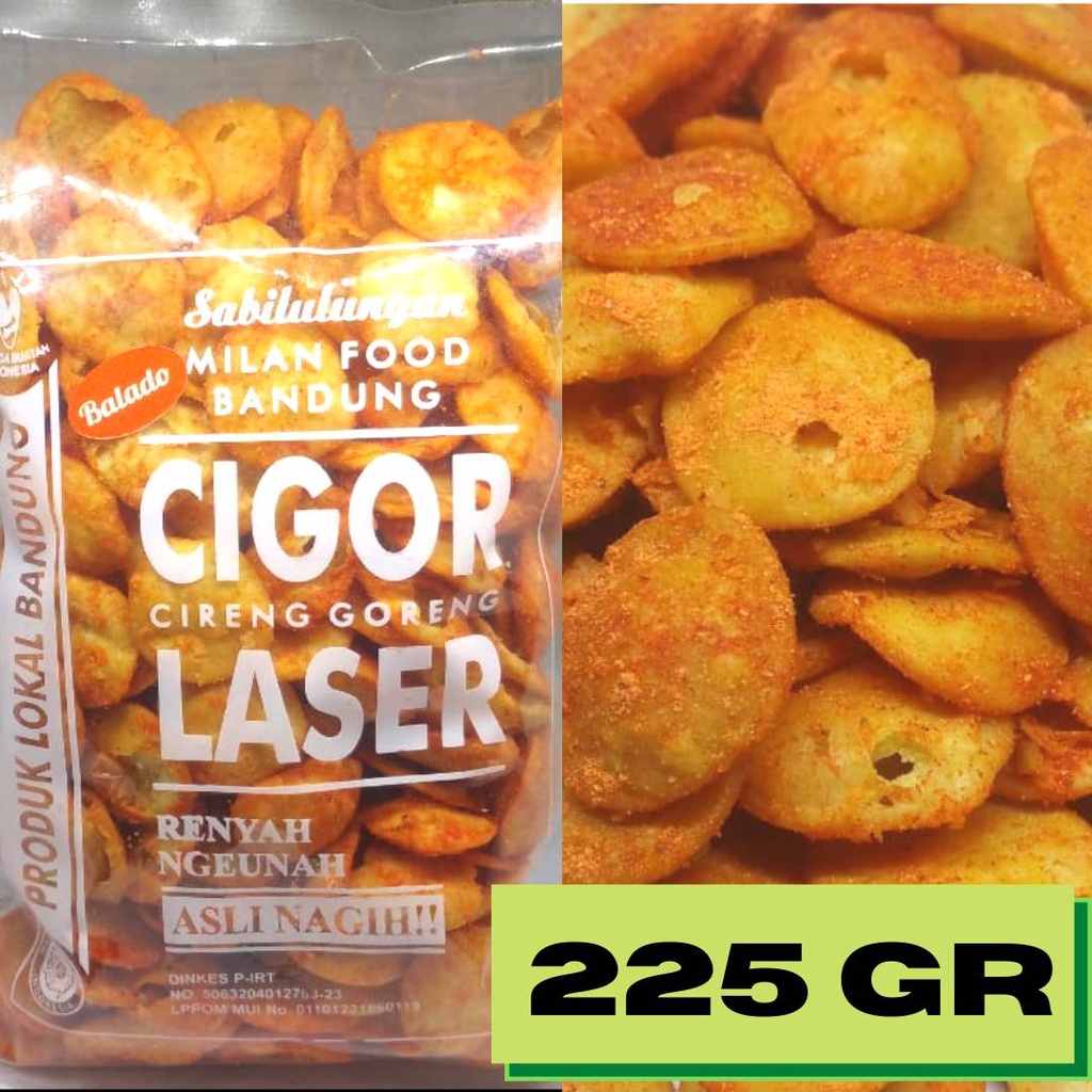 Jual Milan Food Bandung - Cigor Laser Jumbo 225 gr | Shopee Indonesia