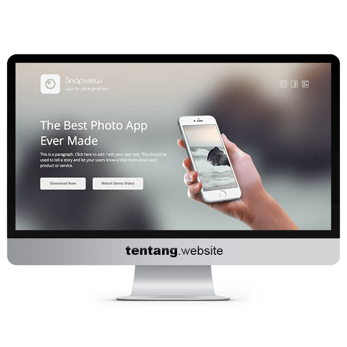 Jual Snapview Mobile App Landing Template | Shopee Indonesia