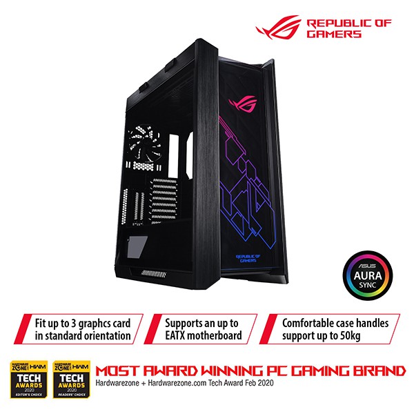 Jual Asus Rog Strix Helios Rgb Atx/Eatx Mid-Tower Case With Tempered ...