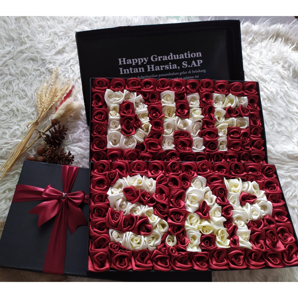 Jual BOX BUNGA SIZE 40X20 - COCOK UNTUK WISUDA, ULTAH, NIKAHAN | Shopee ...