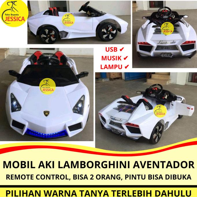 Jual Mobil Aki Remote Control Lamborghini Aventador 2 anak PMB M 6869 ...