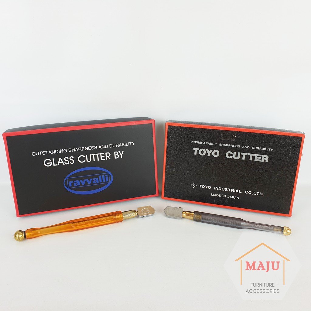 Jual Pemotong Kaca TOYO / RAVVALLI Pisau Glass Cutter Alat Potong (TC ...