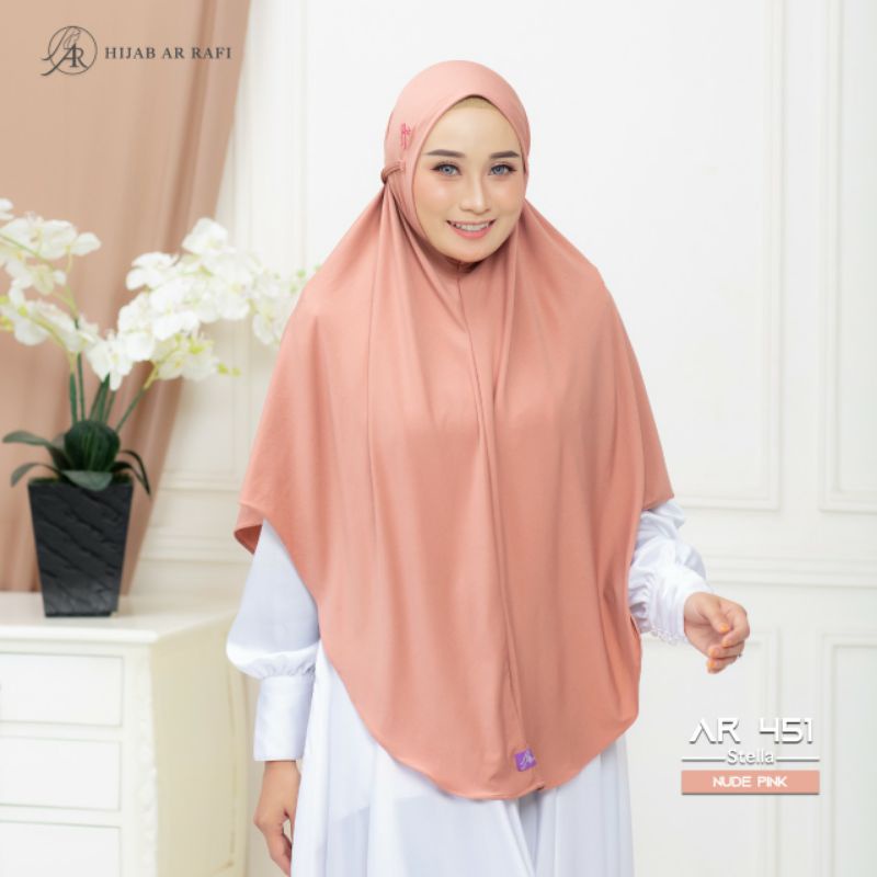 Jual Hijab ARrafi AR 451 jilbab kerudung bergo instan non pet jumbo ...