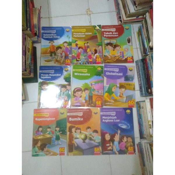 Jual ORIGINAL BUKU TEKS TEMATIK TERPADU 6A 6B 6C 6D 6E 6F 6G 6H 6I KELAS 6 SD MI - YUDHISTIRA ...