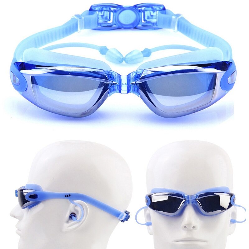 Jual Kacamata Berenang Pria Wanita / Kaca Mata Olahraga Berenang Daving dengan Penutup Telinga ...