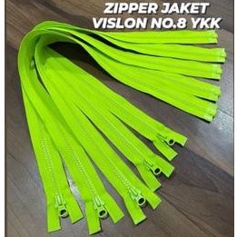 Jual ZIPPER JAKET VISLON #8 HIJAU STABILO YKK | Shopee Indonesia