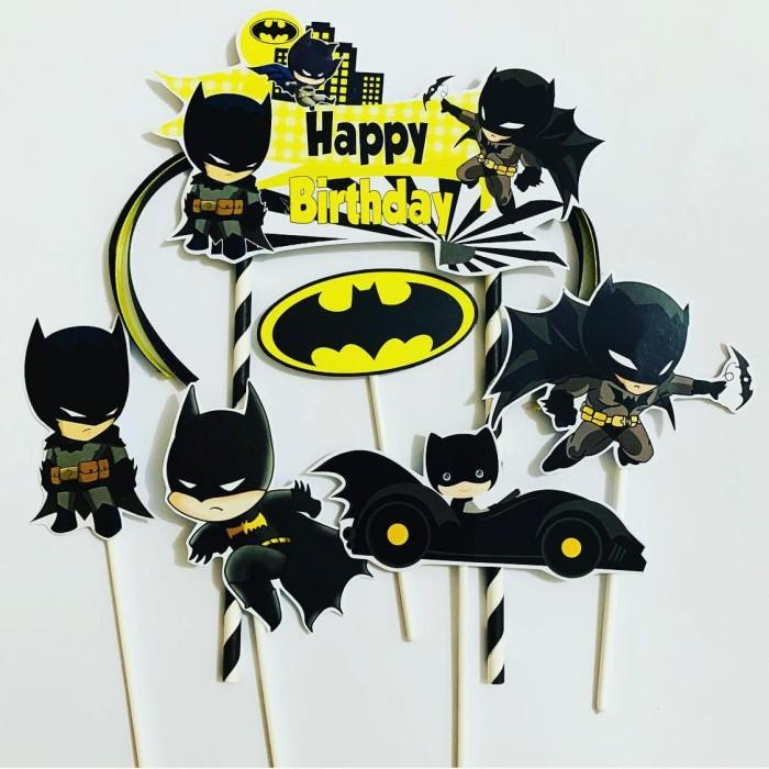 Jual Batman Chibi Ribbon Topper Cake Birthday/Hiasan Kue Ulang Tahun ...