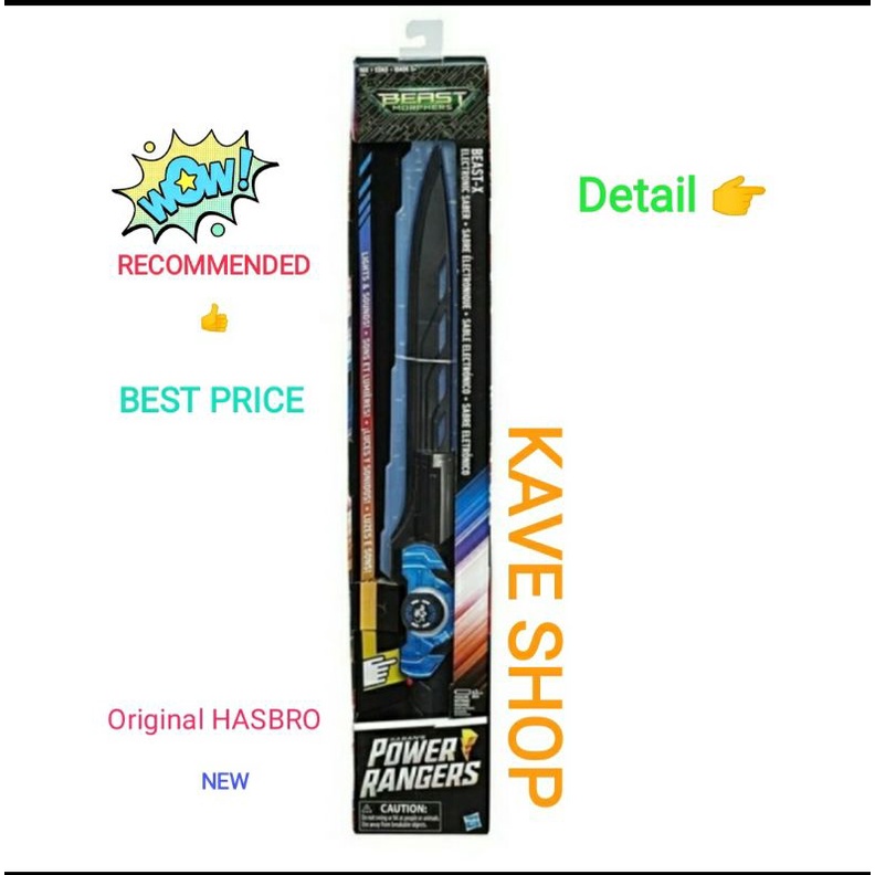 Jual Pedang Power Rangers Beast Morphers Beast X - Electronic Saber ...