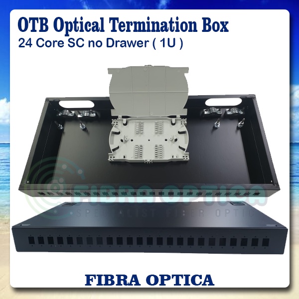 Jual OTB 24 Core SC | 1U no Drawer ODF OTB 24 Core Kosong | Shopee ...
