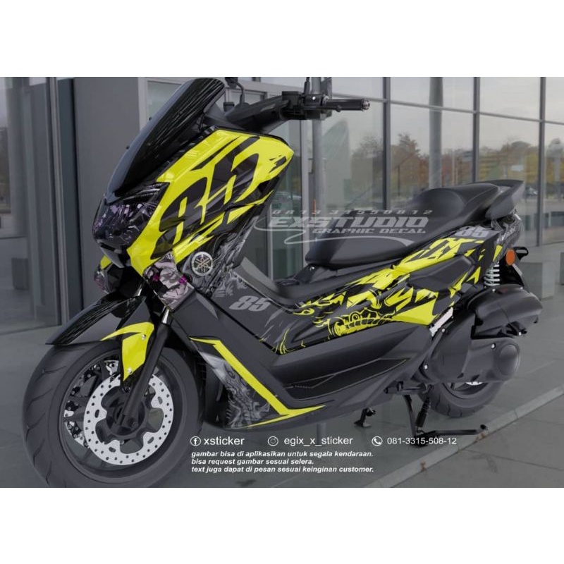 Jual Sticker nmax 2021 kuning/ full body/ decal custom | Shopee Indonesia