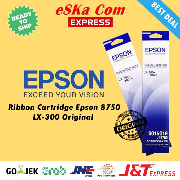 Jual Ribbon Cartridge Printer Epson 8750 LX-300 Pita Original | Shopee ...