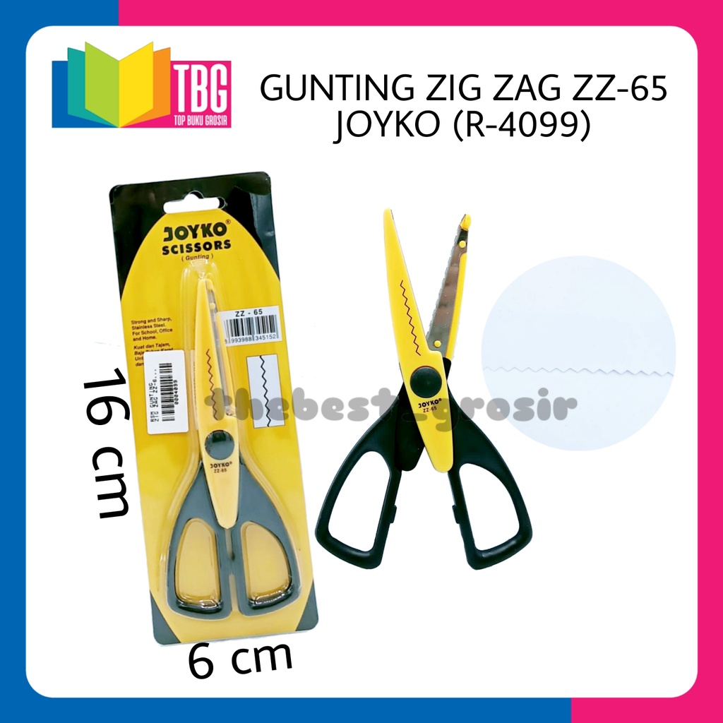 Jual 1 PCS GUNTING ZIG ZAG ZZ-65 JOYKO / GUNTING GERIGI / GUNTING ...
