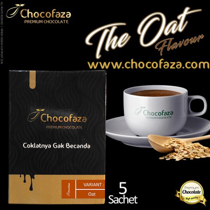Jual Jual Coklat Bubuk Premium Chocofaza Oat Choco Box (5 Sachet ...