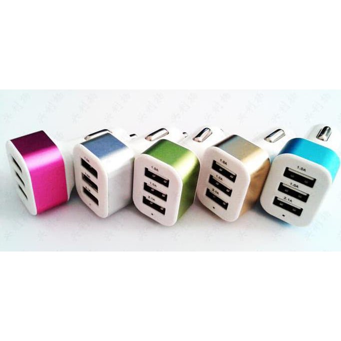 Jual Jual Adapter Charger 3 Port Usb Untuk Mobil Car Adapter Charger ... Jual Jual Adapter Charger 3 Port Usb Untuk Mobil Car Adapter Charger ...