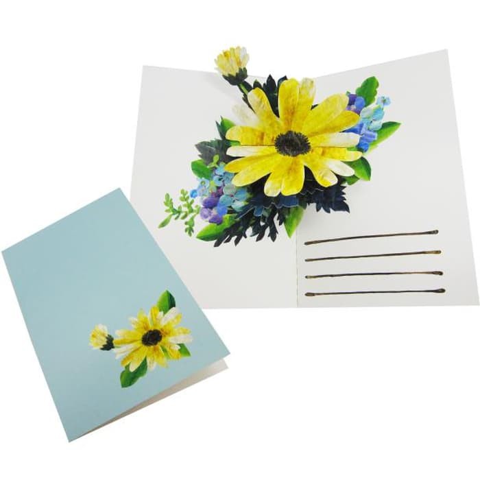 Jual DIY Papercraft Pop Up Card Bunga Marguerite | Shopee Indonesia