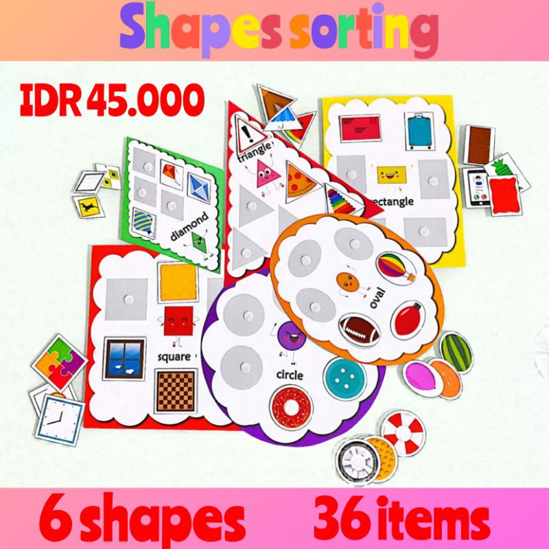 Jual Shapes Sorting Activity | Shopee Indonesia
