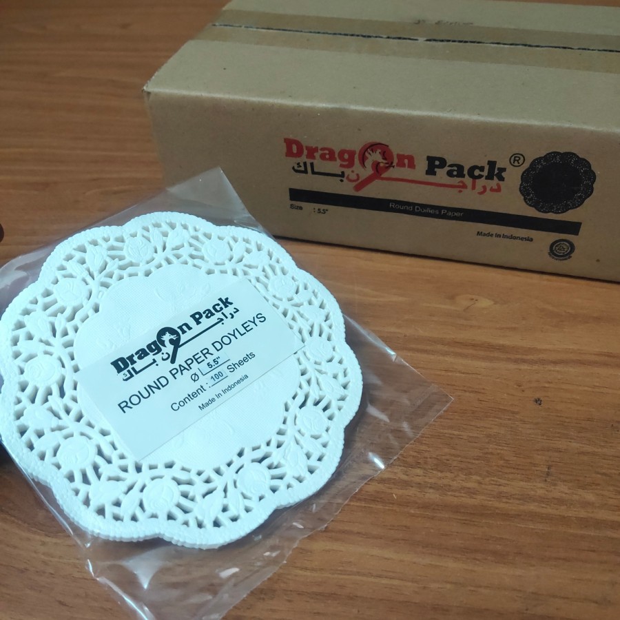 Jual Doilies Paper Round 5,5 inchi - Kertas Alas Renda Kue - isi 100 ...