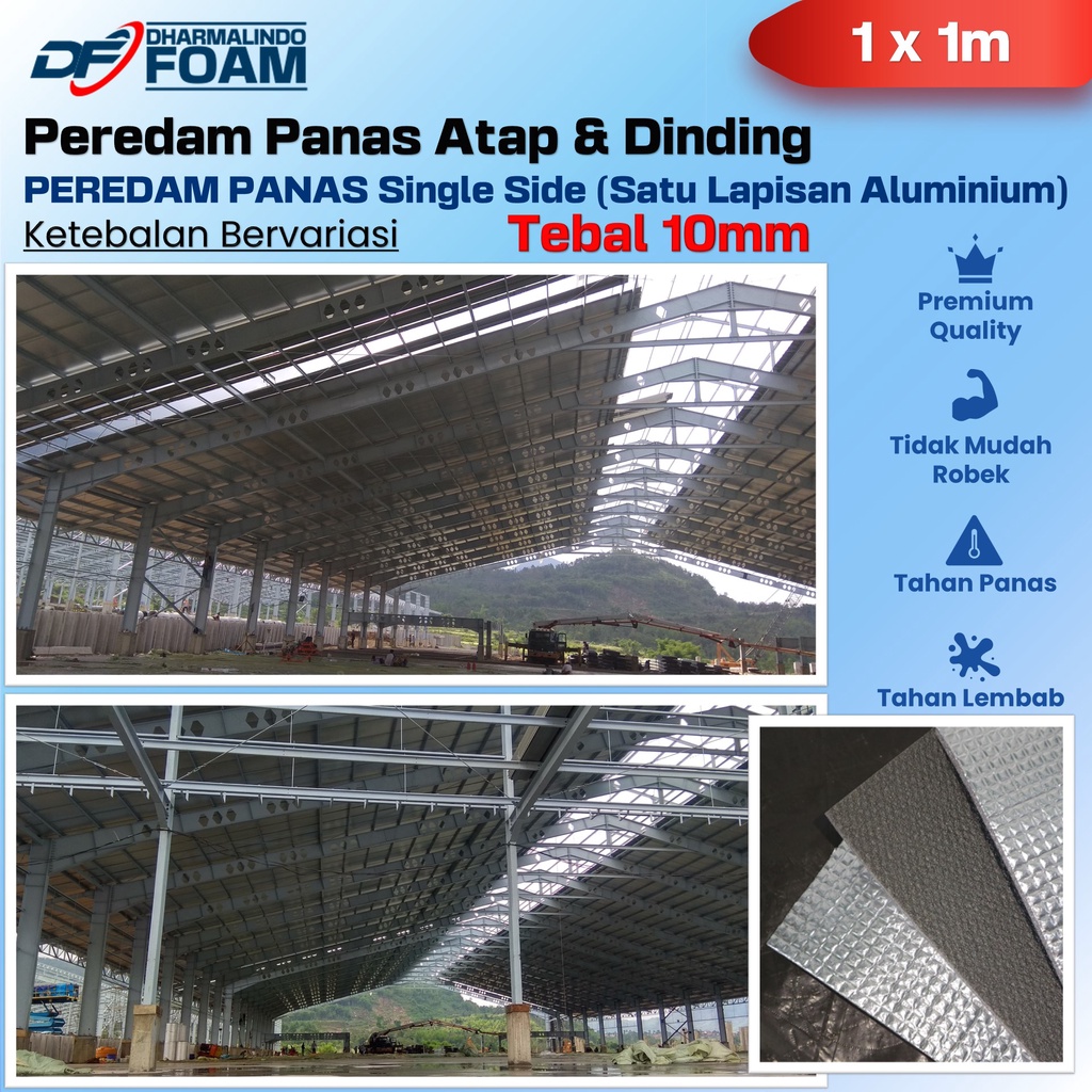 Jual Peredam panas atap alumunium foil 10mm x 1mtr x 1mtr alumunium ...