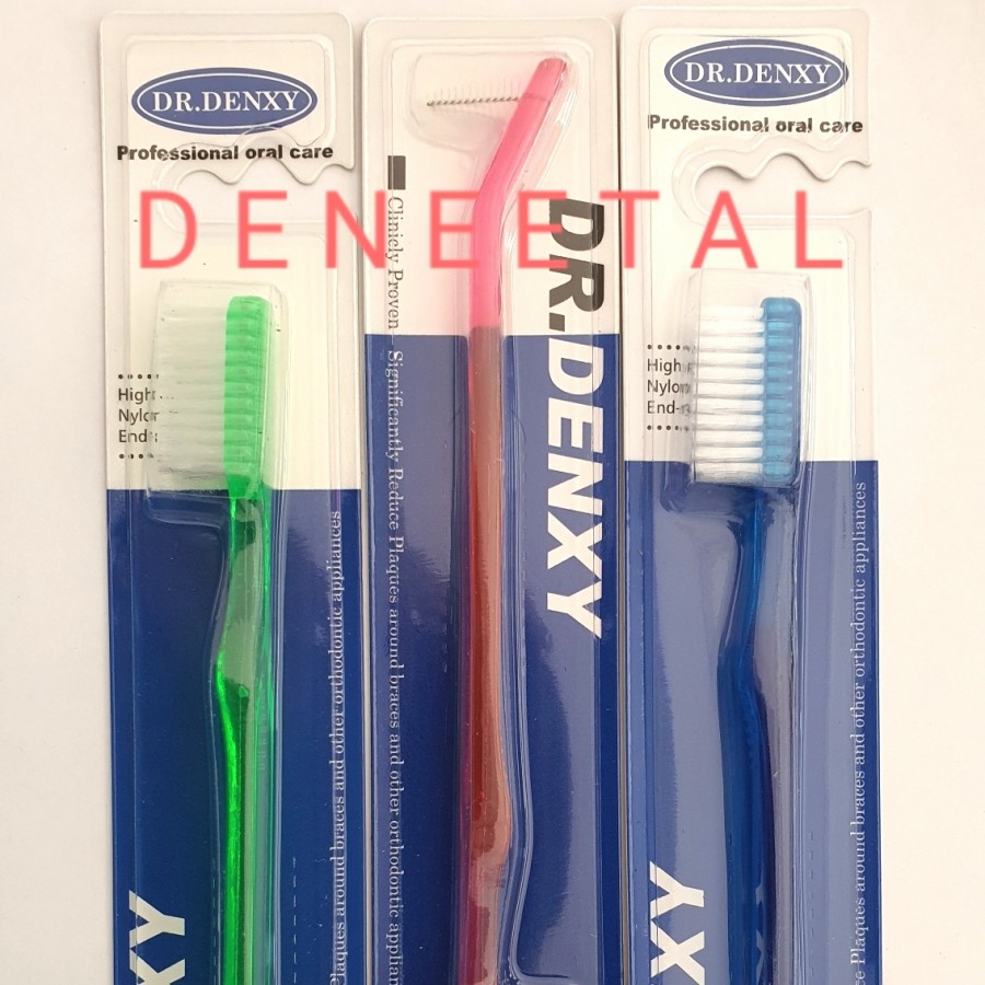 Jual 2 in 1 SIKAT GIGI ORTHO + INTERDENTAL BRUSH ORTHODONTIC BRUSH ...