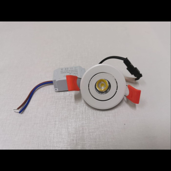 Jual downlight led 1w 1 w 1 mata led panel 1watt lampu led lemari 1 ...