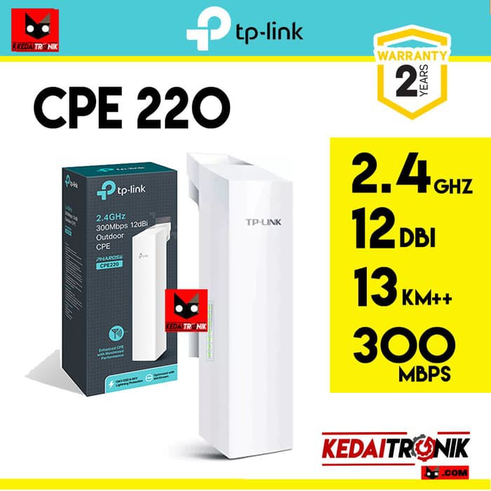 Jual Tp Link Cpe220 2 4ghz Outdoor Access Point Cpe 220 Tplink Long