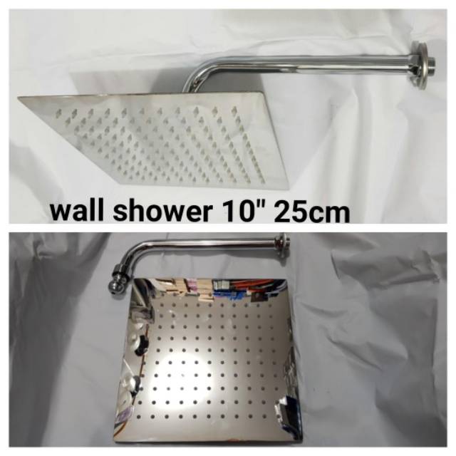 Jual Wall shower tanam kotak stainless 10in 25cmx25cm | Shopee Indonesia