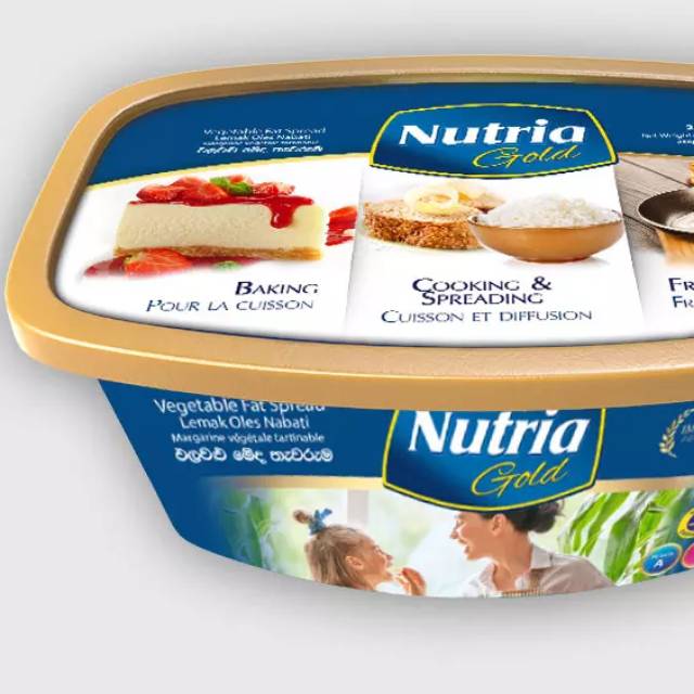 Jual NUTRIA GOLD Vegetable Fat Spread Butter 500gr - Lemak Oles Nabati ...