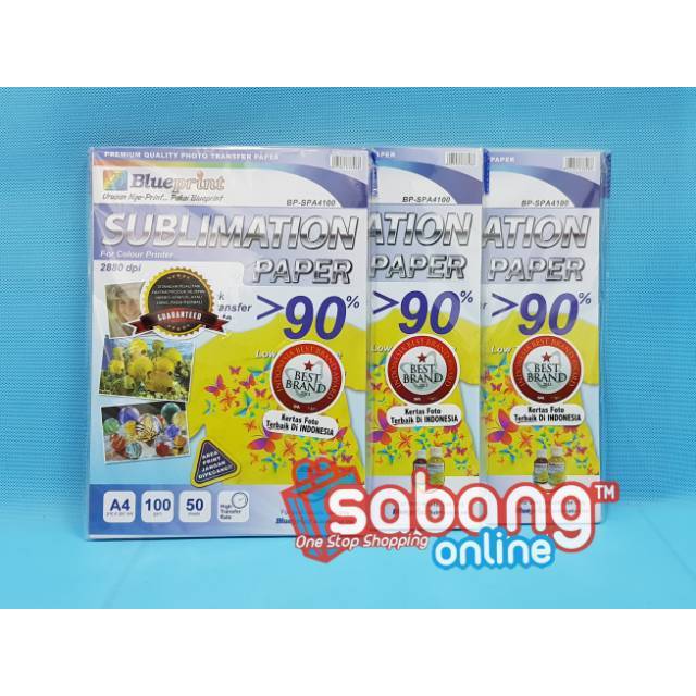 Jual PAPER BLUEPRINT SUBLIM A4 100 GRM / KERTAS FOTO SUBLIM A4 | Shopee ...