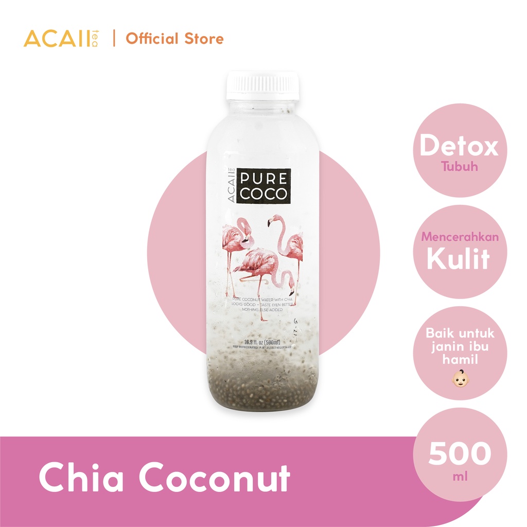 Jual Acaii Tea Chia Coconut 500ml | Shopee Indonesia