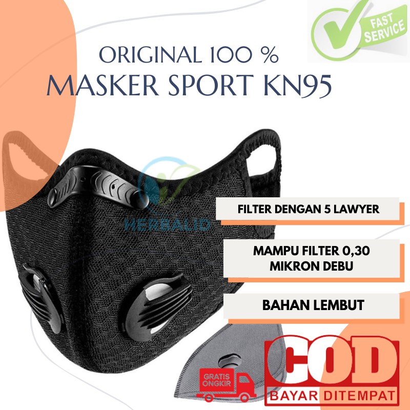 Jual masker kn95 Sport Masker Sepeda Motor Masker anti virus dngan ...