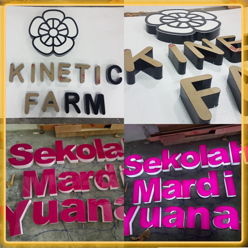 Jual Tulisan 3D Nyala LED Custom Model Free Design | Shopee Indonesia