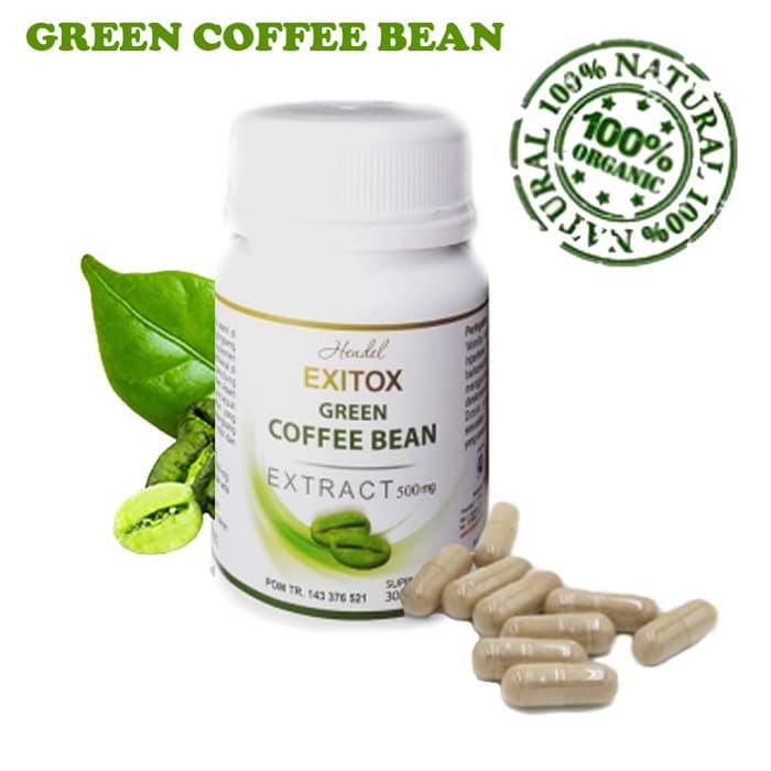 Jual Green Coffee Bean Hendel Exitox Extract 500Mg Pelangsing Alami ...