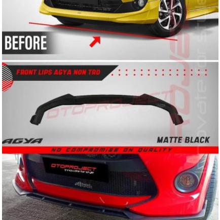 Jual Front Lip Bumper All New Agya 2018 Matte Black(Non Trd) | Shopee ...
