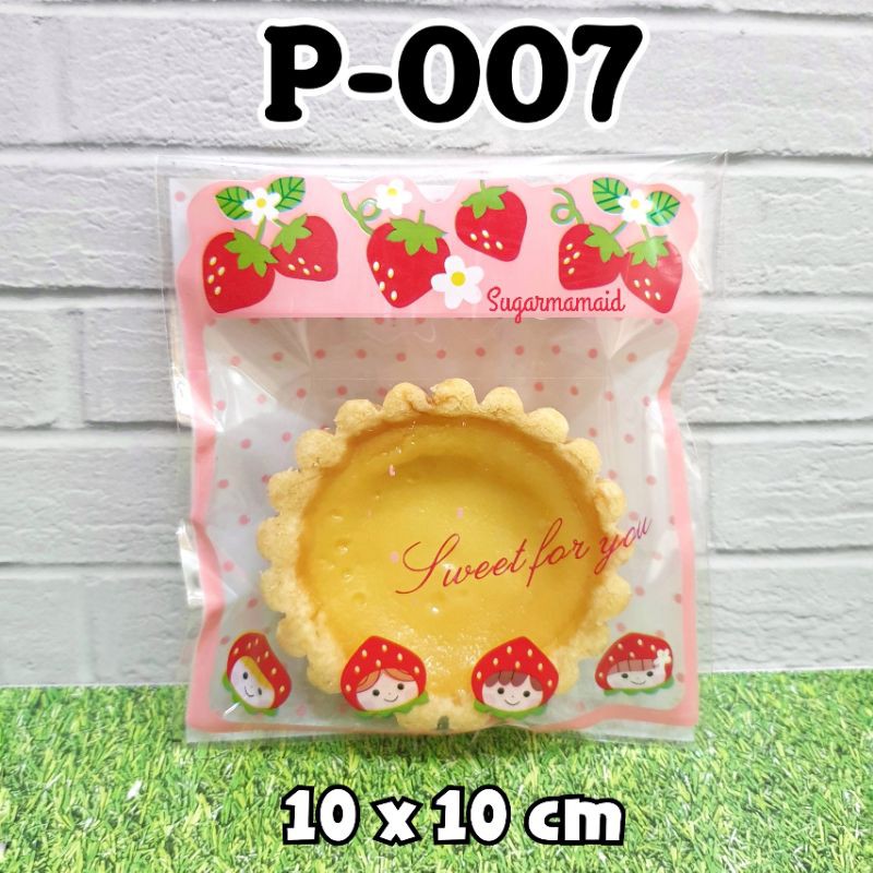 Jual (100pcs) Plastik Kemasan OPP P 007 10x10cm Cookies Bungkus Roti ...