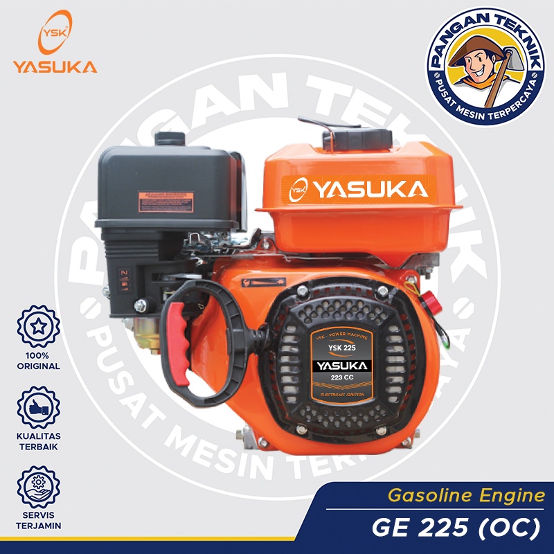 Jual MESIN PENGGERAK BENSIN YASUKA | GX 225 ORANGE | MESIN KETINTING ...