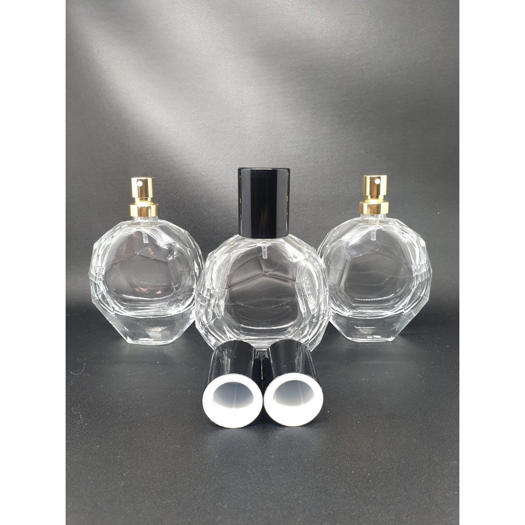 Jual Botol Parfum Press V32460 55ML Pump Gold Tutup Full Hitam Cartonan ...