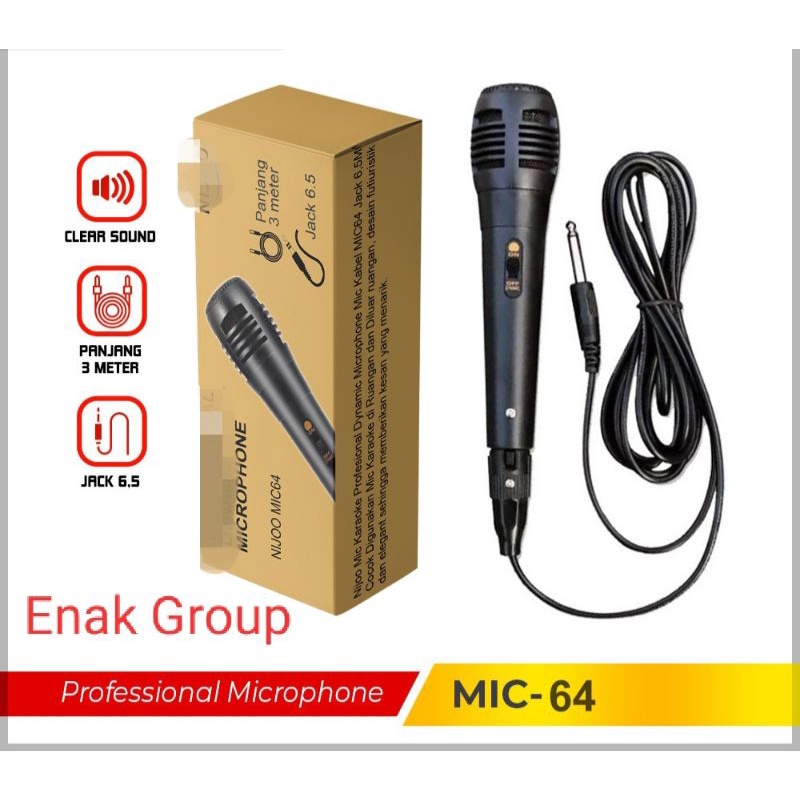 Jual COD-Microphon Karaoke Kabel Colokan Besar/Kecil/ Mic Murah ...