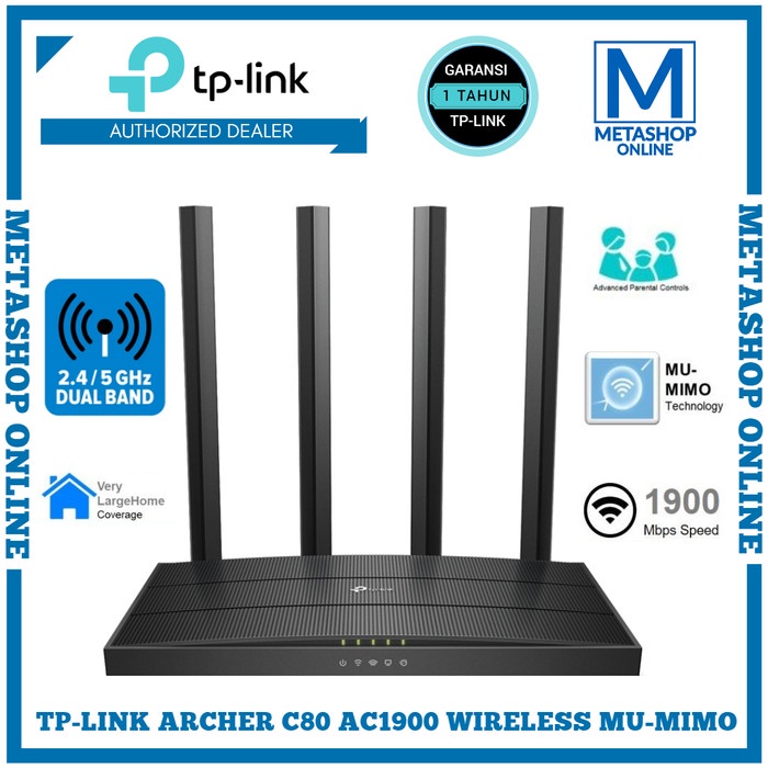 Jual Tp-link Archer C80 AC1900 Wireless MU-MIMO WiFi Router TPLink C 80 | Shopee Indonesia