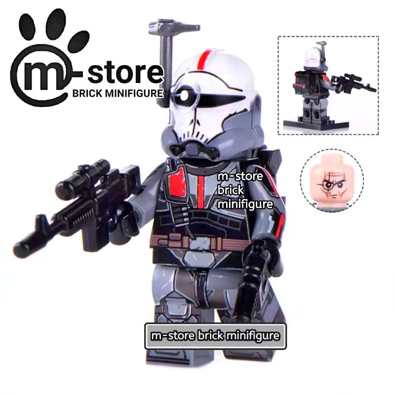 Jual brick star wars clone force 99 the bad batch crosshair mini toy ...