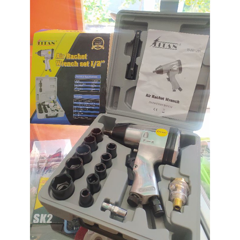 Jual Air Impact wrench set 1/2 TITAN / impek angin | Shopee Indonesia