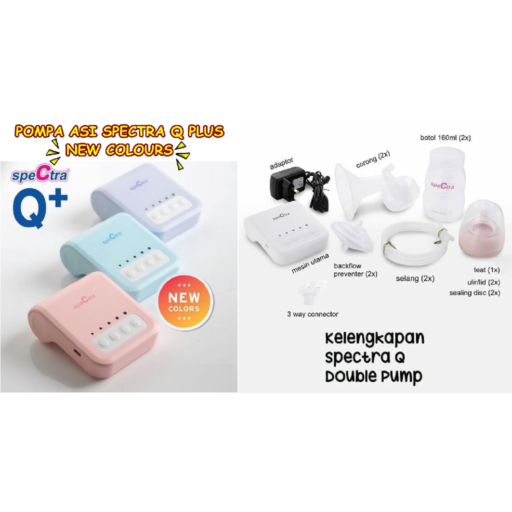 Jual POMPA ASI SPECTRA Q PLUS DOUBLE PUMP NEW MOTOR free booster asi ...