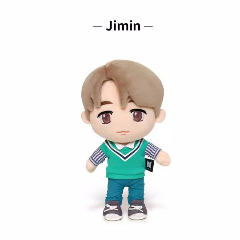 Jual BTS OFFICIAL MERCHANDISE - CHARACTER PLUSH TOY DOLL JIMIN | Shopee ...