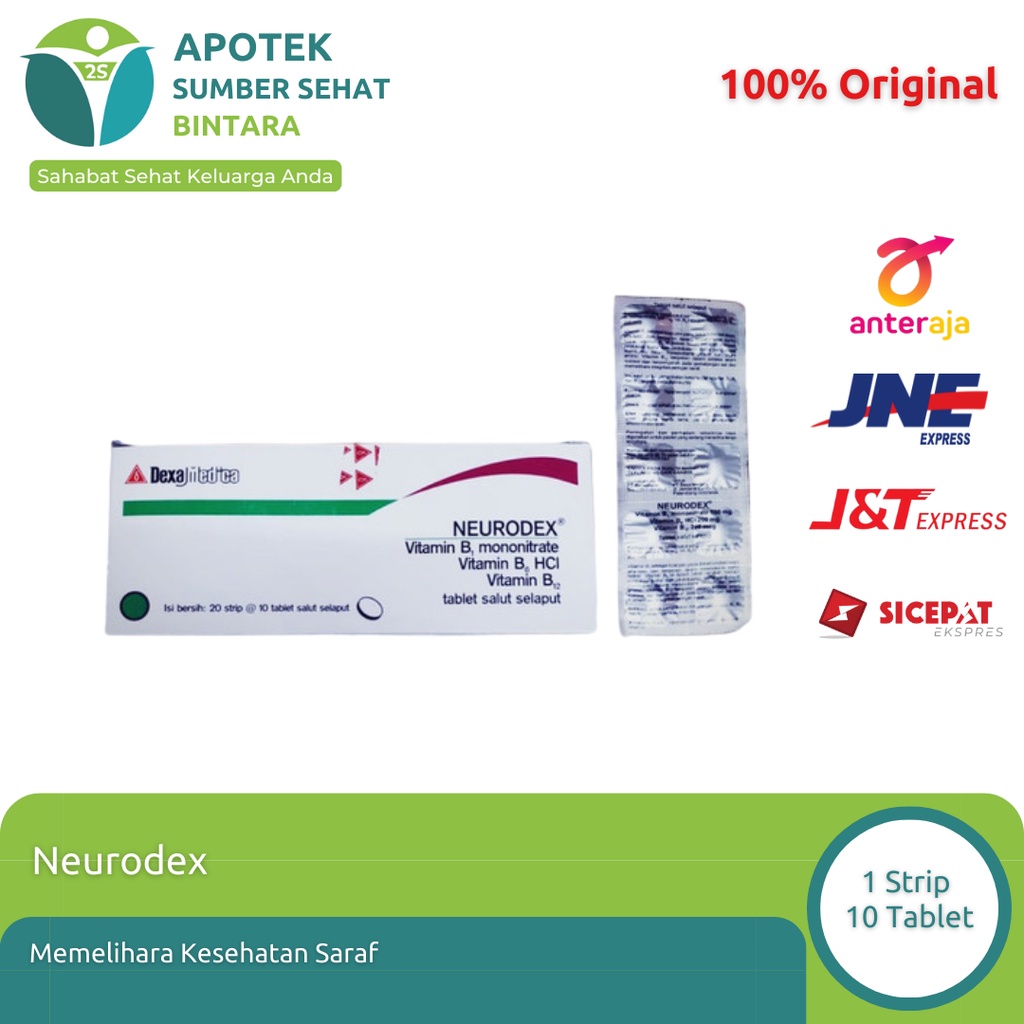 Jual Neurodex Vitamin Saraf 1 Strip 10 tablet | Shopee Indonesia