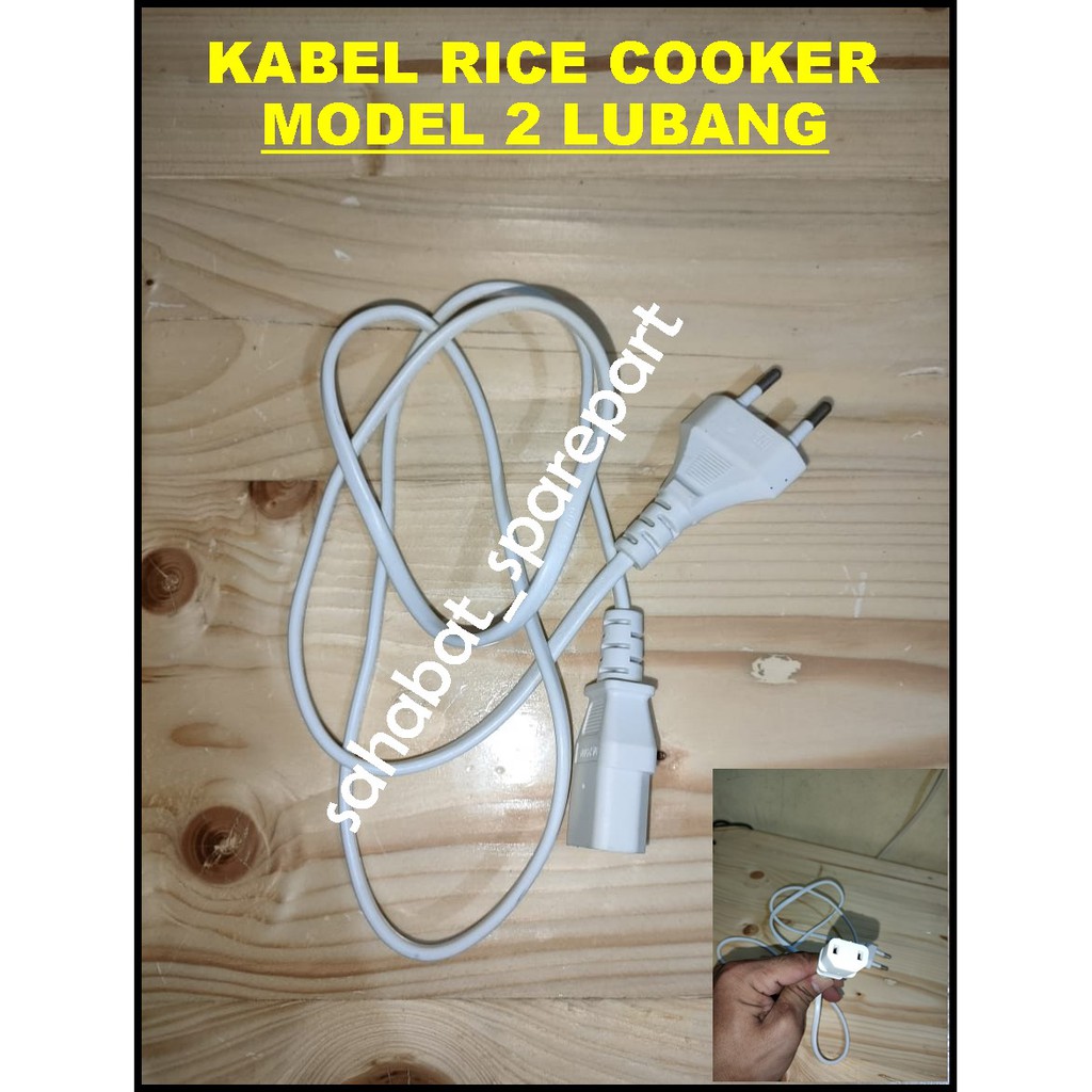 Jual KABEL MAGICOM RICE COOKER MODEL 2 LUBANG WARNA PUTIH | Shopee ...