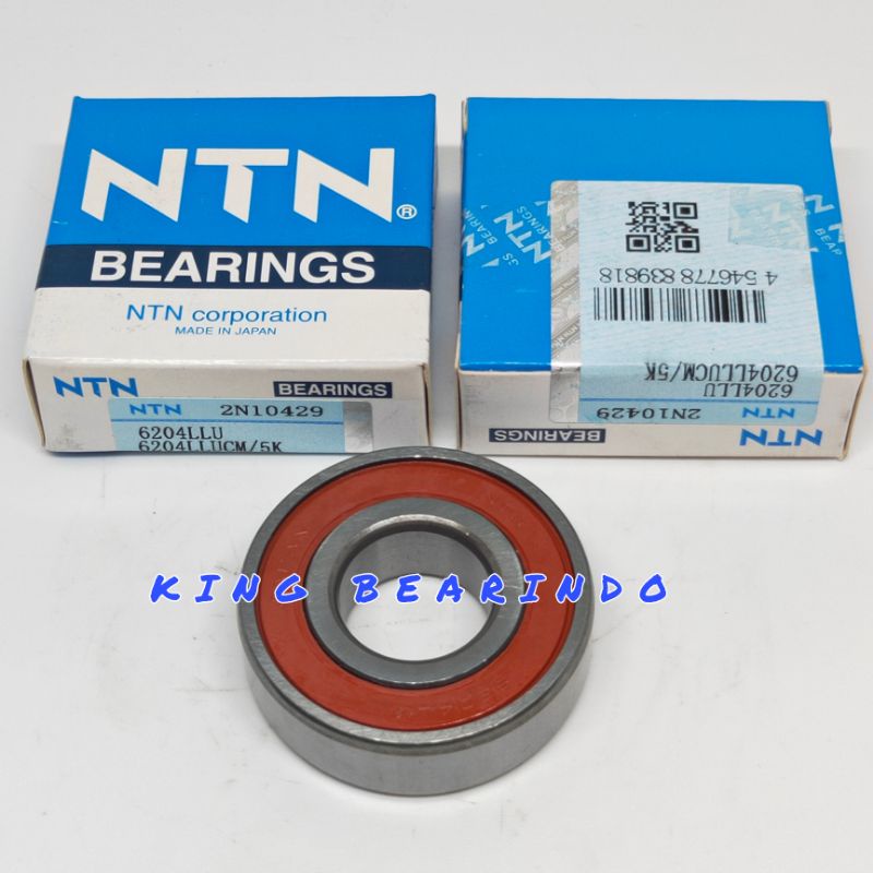 Jual BALL BEARING 6204 LLU TN 6204LLU 20mm x 47mm x 14mm | Shopee Indonesia