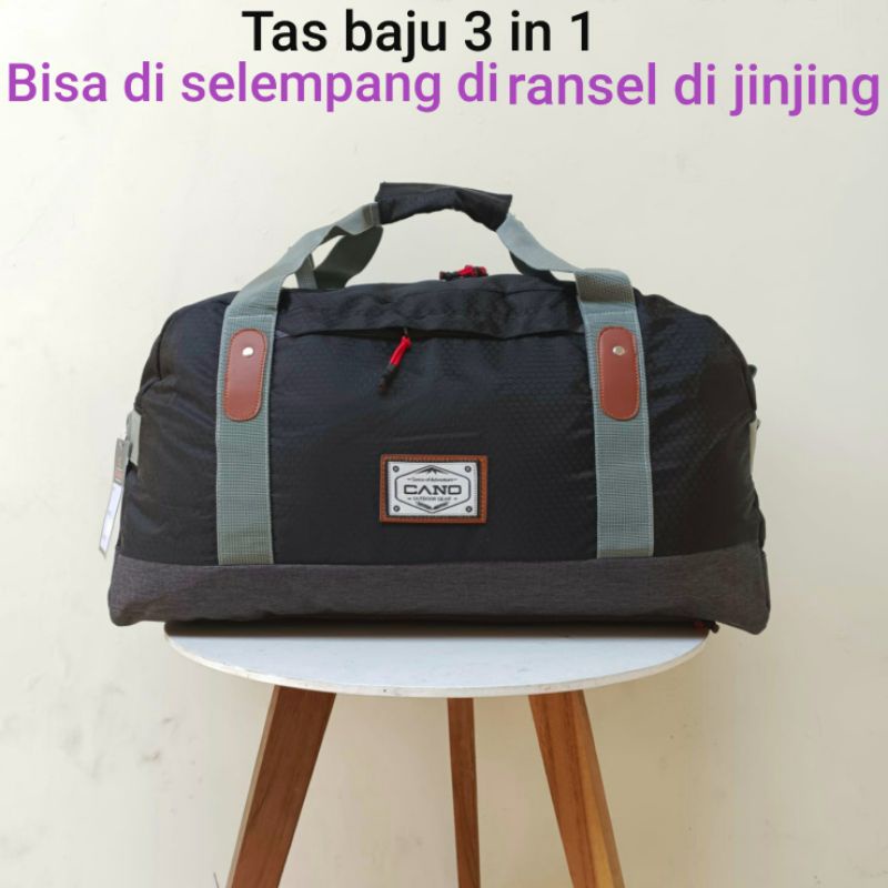 Jual Tas baju pakaian 3 in 1 Tas travel Tas gym Tas mudik | Shopee ...