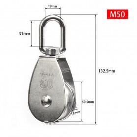 Jual ASOL Katrol Kerekan Mini Serbaguna Swivel Pulley Stainless Steel ...